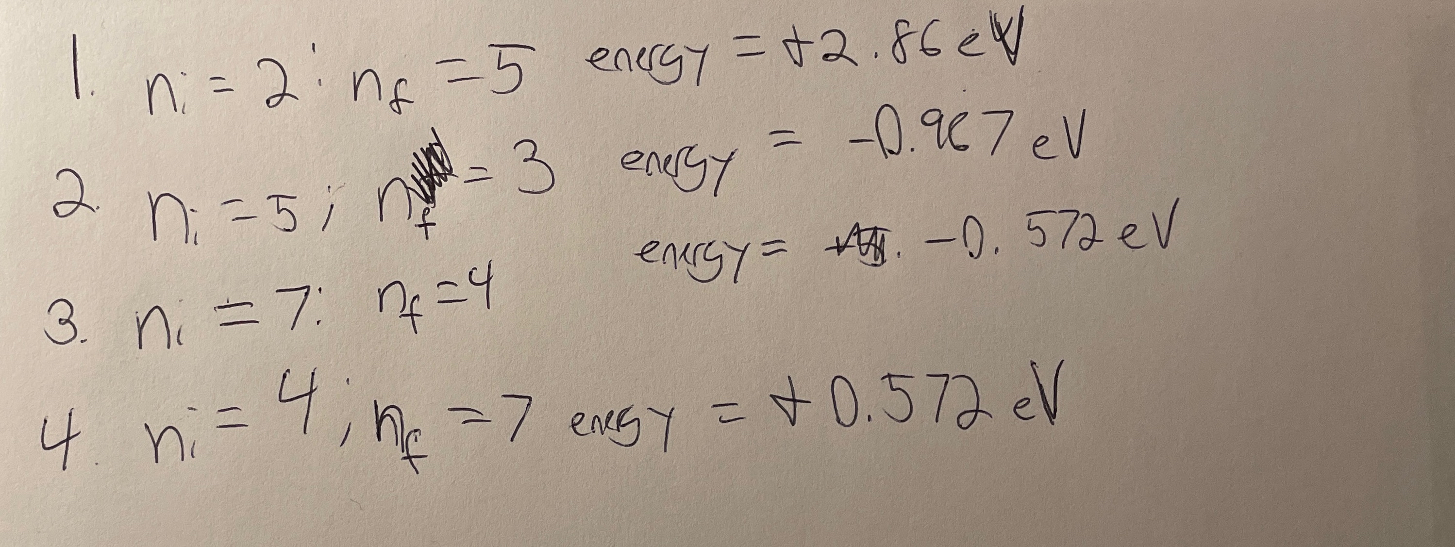 Solved Listed below are four possible transitions for a | Chegg.com