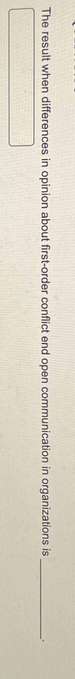 Solved The result when differences in opinion about | Chegg.com