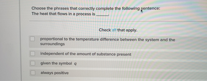Solved Choose the phrases that correctly complete the | Chegg.com