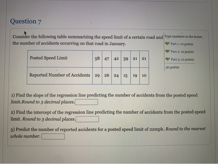 Solved Question 7 Consider the following table summarizing | Chegg.com