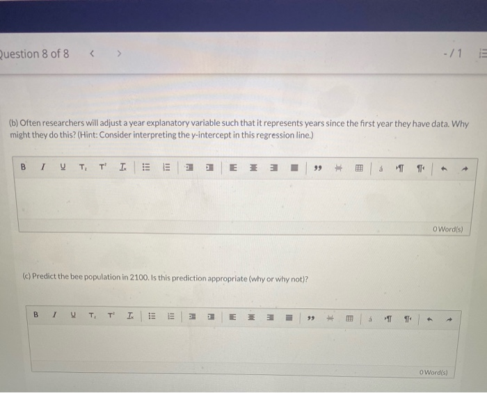 Solved Question 8 of 8 -/1 E View Policies Current | Chegg.com