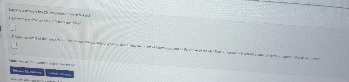 Solved Suppose a network has 26 ﻿computers of which 8 | Chegg.com