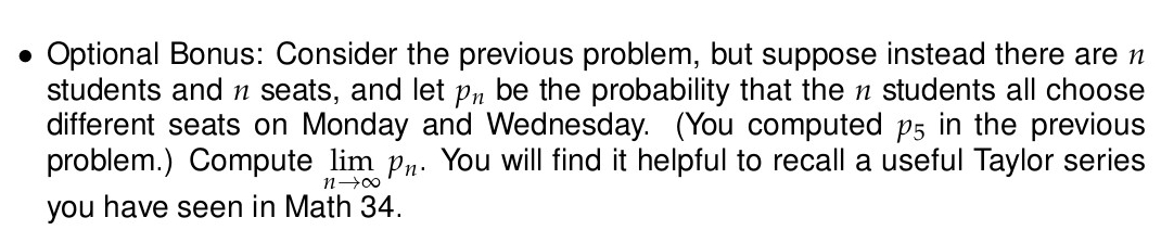 Solved Consider the previous problem, but suppose instead | Chegg.com