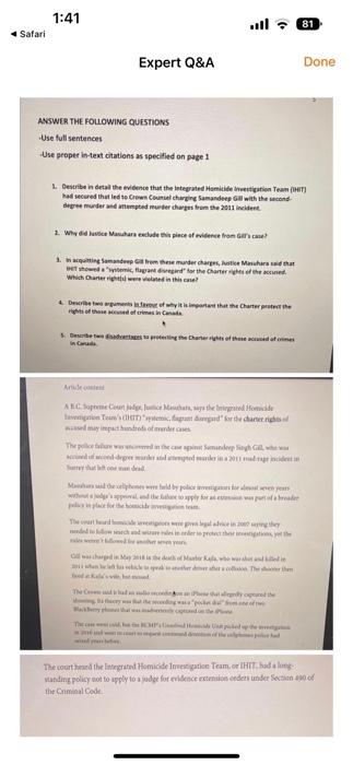 the Criminal Code. aay aline ruhest police policy of | Chegg.com