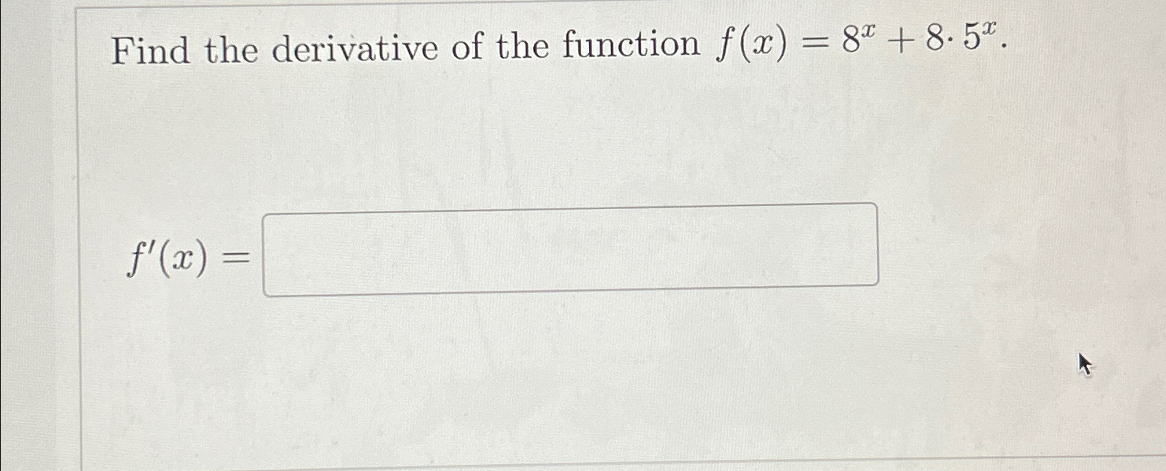 Solved Find the derivative of the function | Chegg.com