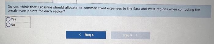Solved Crossfire Company segments its business into two | Chegg.com