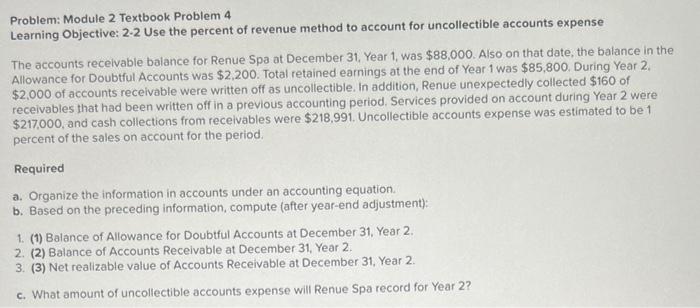 Solved Problem: Module 2 Textbook Problem 4 Learning | Chegg.com