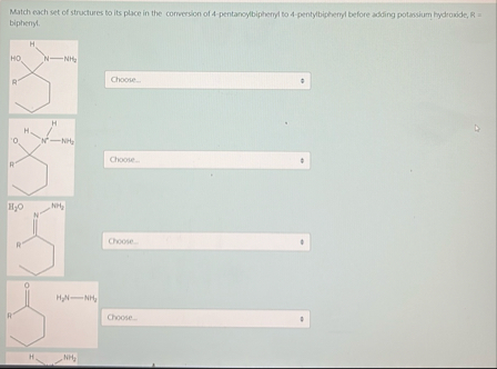 Solved Match each set of structures to its place in the | Chegg.com