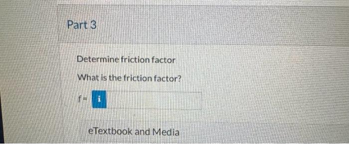 Solved Solve for the friction factor Water flows at a rate | Chegg.com