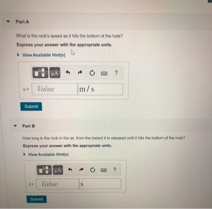 Solved A rock is tossed straight up from the ground with a | Chegg.com