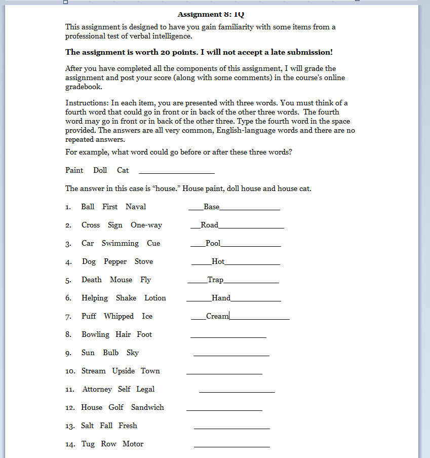 Solved Instructions: In each item, you are presented with | Chegg.com
