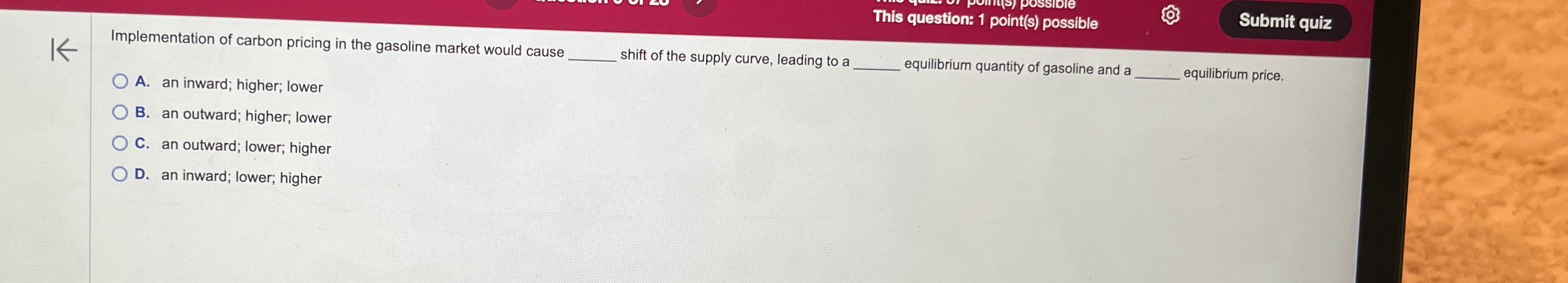 Solved This question: 1 ﻿point(s) ﻿possibleSubmit | Chegg.com