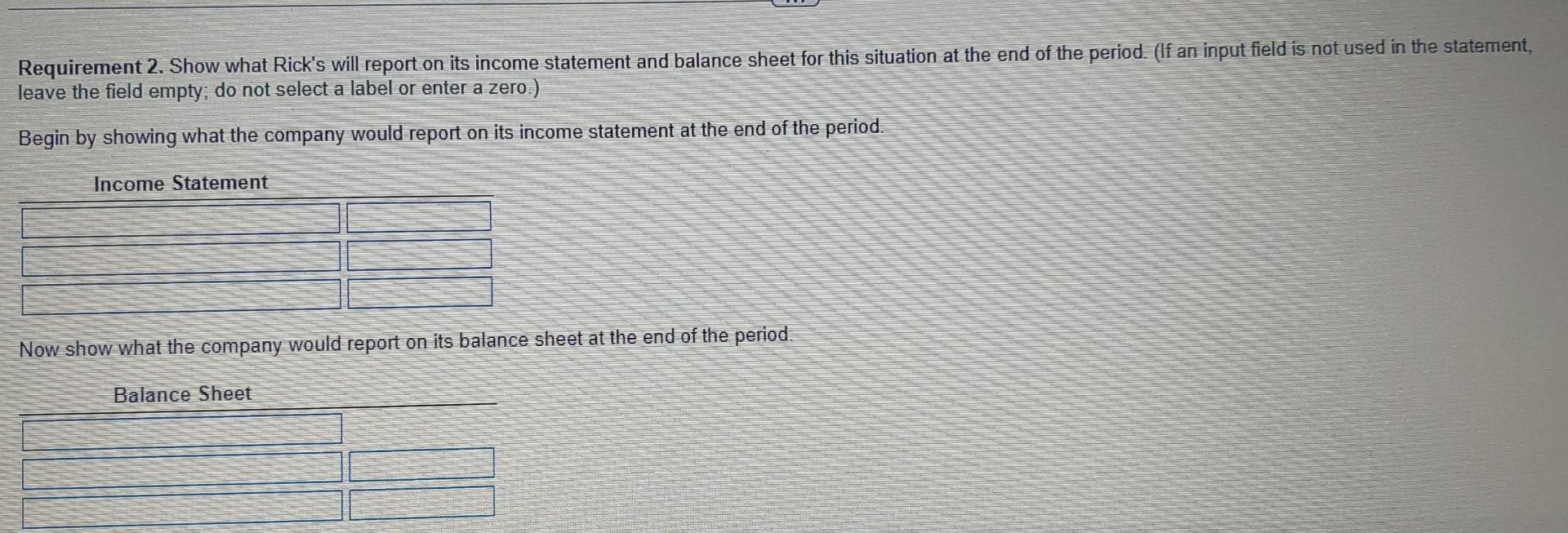 Solved The accounting records of Rick's Appliances included | Chegg.com