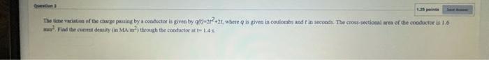 Solved The time variation of the cure passing by accutoctor | Chegg.com