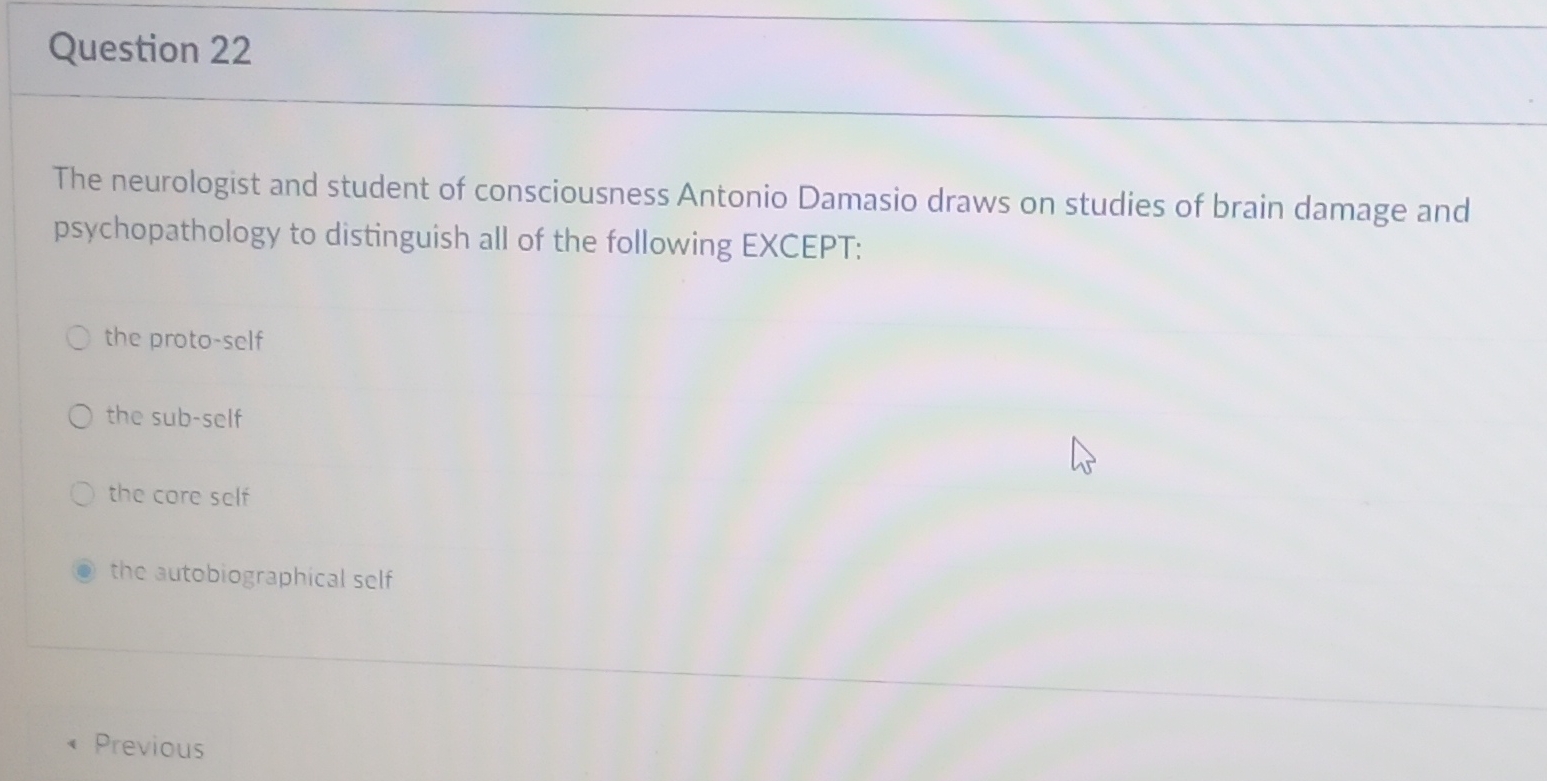 Solved Question 22The neurologist and student of | Chegg.com
