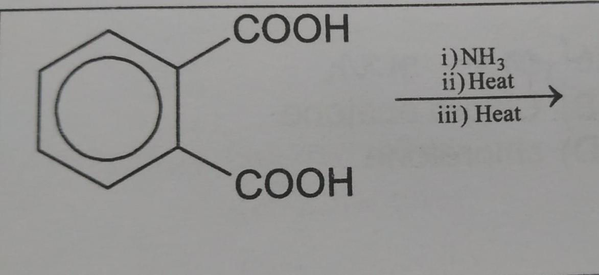Solved COOH i)NH3 ii) Heat iii) Heat COOH COONHA COONHA | Chegg.com