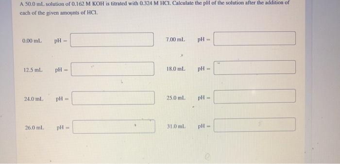 Solved Calculate the pH at the equivalence point for the | Chegg.com