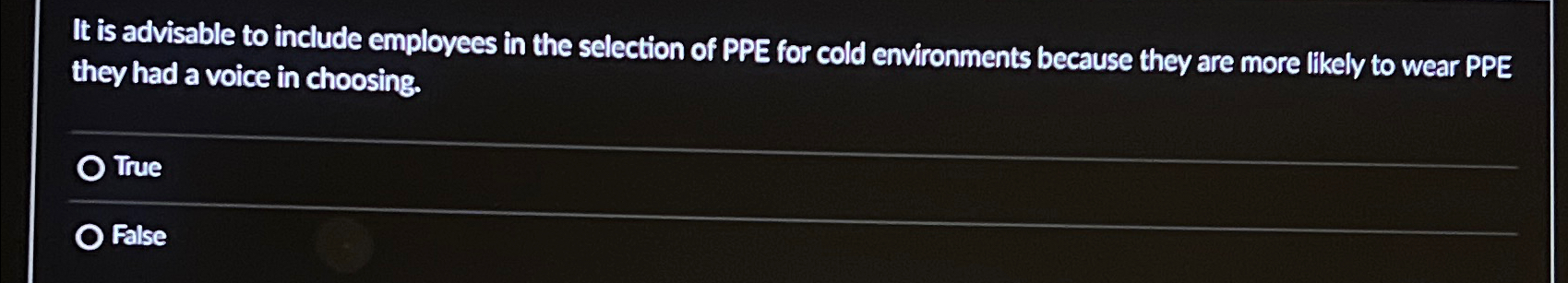 Solved It is advisable to include employees in the selection | Chegg.com