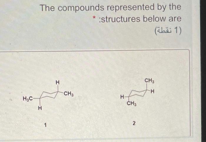 Solved The compounds represented by the structures below are | Chegg.com