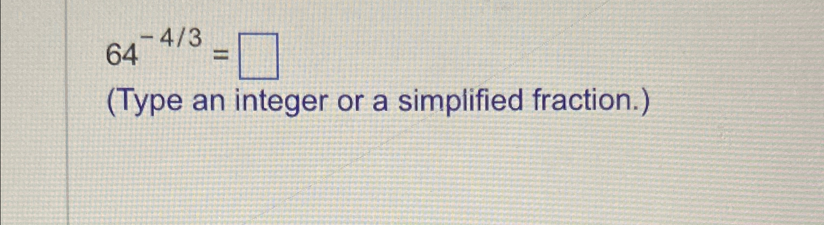 Solved 64-43=(Type an integer or a simplified fraction.) | Chegg.com