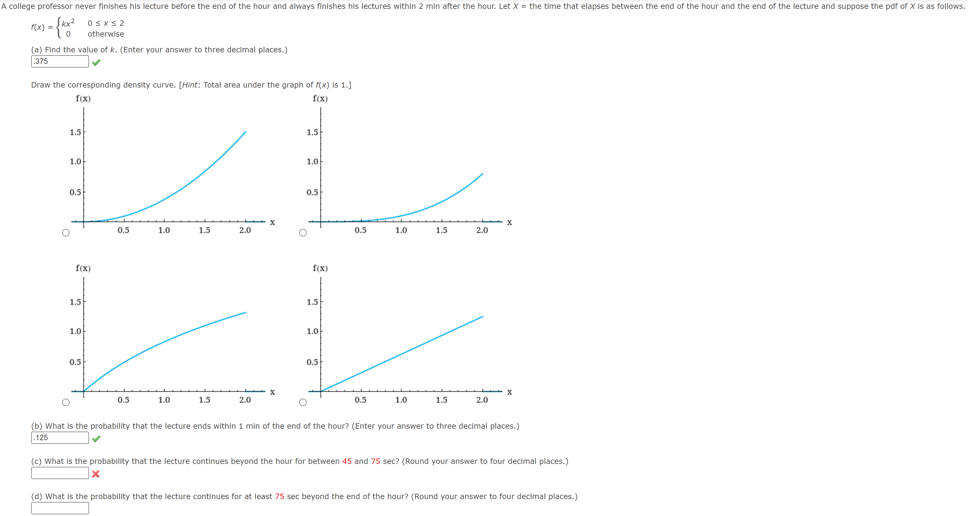 Solved f(x)={kx2,0≤x≤20 otherwise Please tell me the graph | Chegg.com