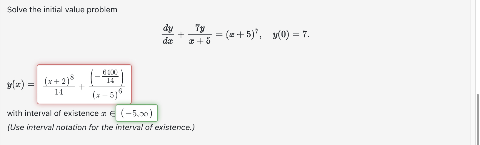 Solved Solve the initial value | Chegg.com