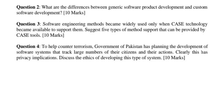 Solved Question 2: What are the differences between generic | Chegg.com