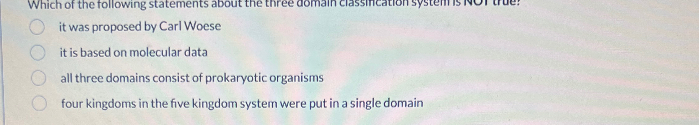 Solved Which of the following statements about the three | Chegg.com