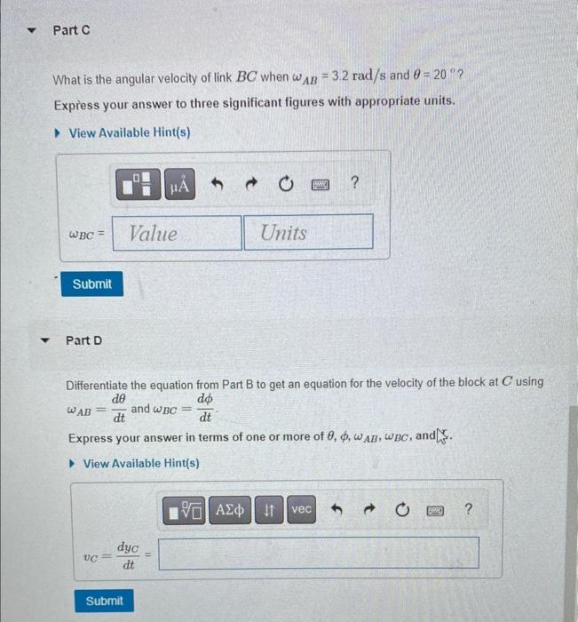 Solved Learning Goal: To use absolute motion analysis to | Chegg.com