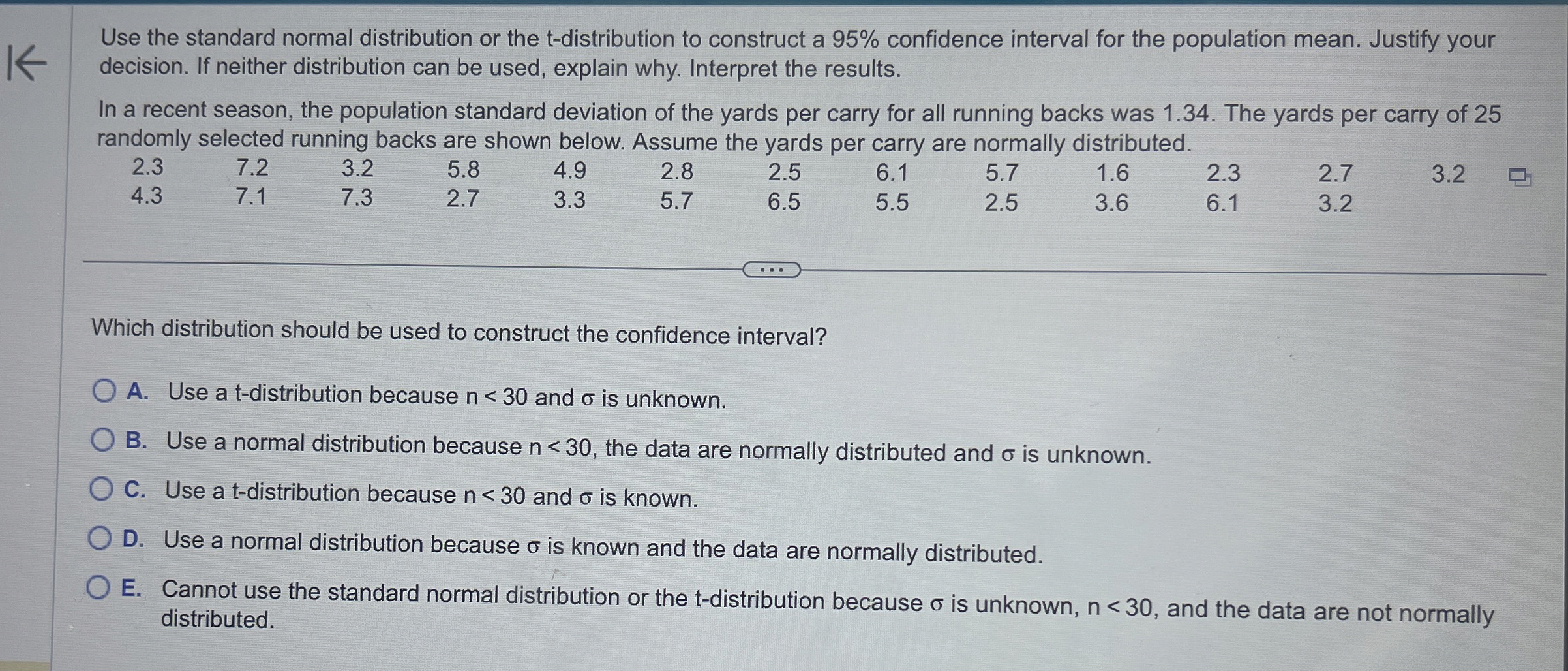 Solved Use the standard normal distribution or the | Chegg.com
