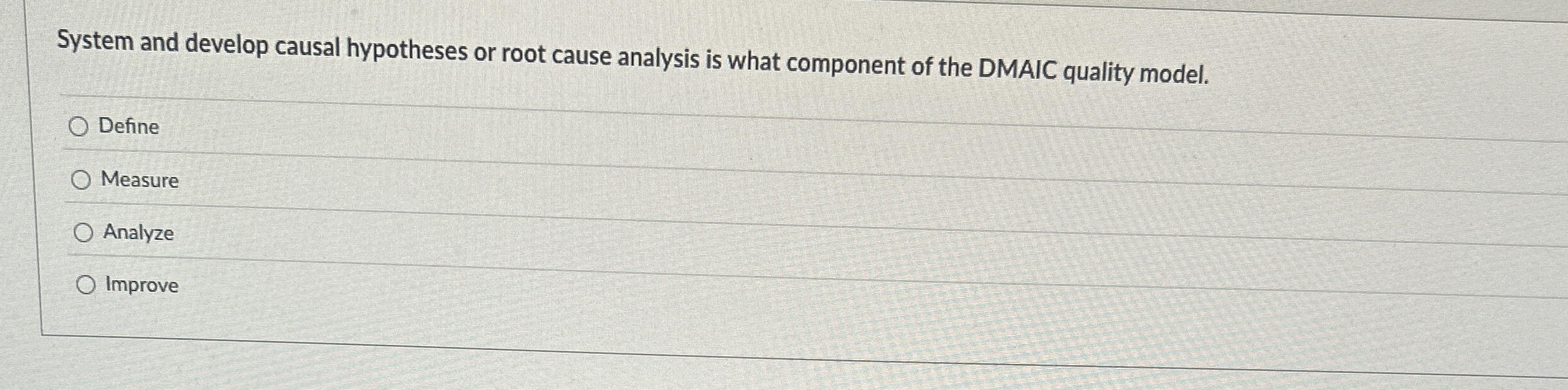 Solved System and develop causal hypotheses or root cause | Chegg.com