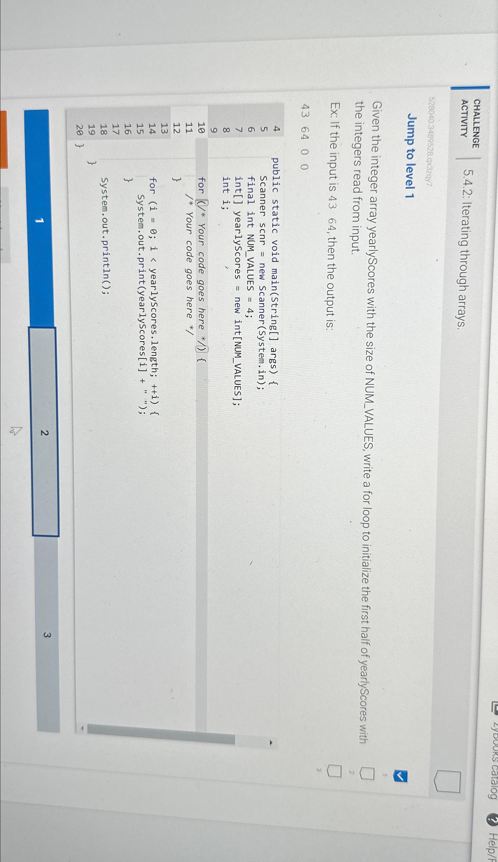 Solved CHALLENGEACTIVITY5.4.2: Iterating through | Chegg.com