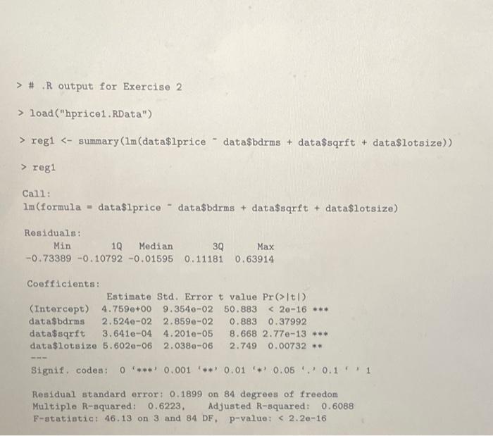2. [2 pts] We are interested in predicting the price | Chegg.com
