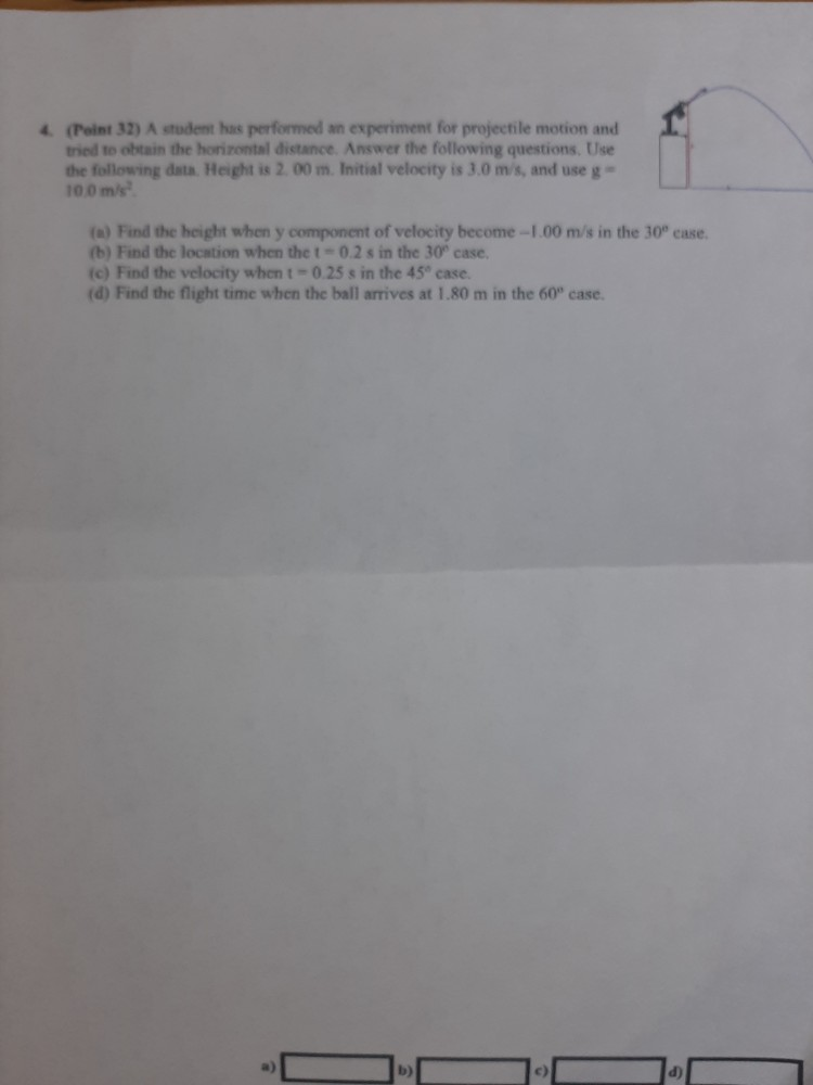 Solved (Point32) A student has performed an experiment for | Chegg.com