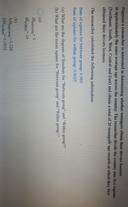Solved Suppose a researcher is interested in determining | Chegg.com