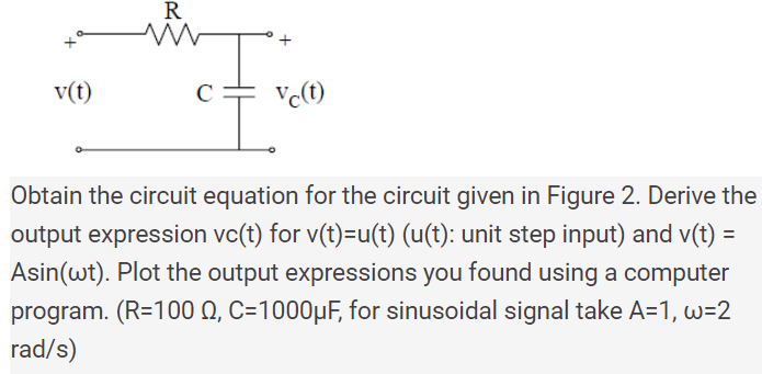 Solved Obtain the circuit equation for the circuit given in | Chegg.com