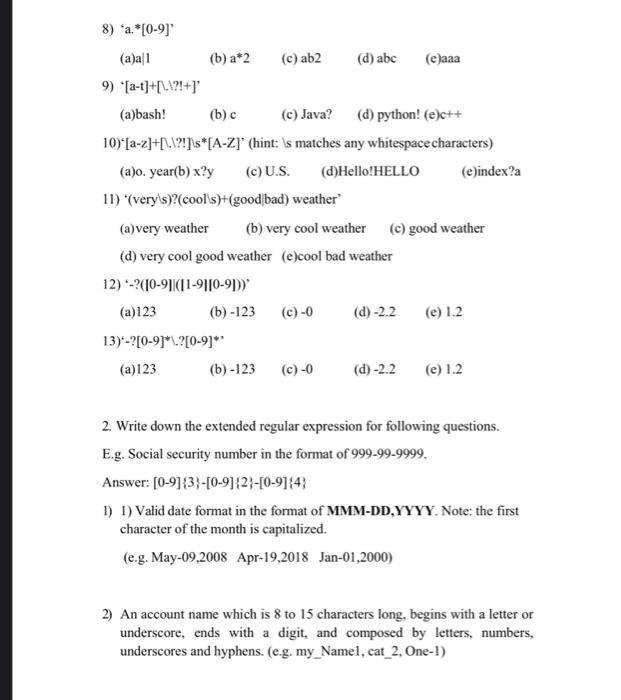 Solved Please help on part 2. I need help with all of part 2 | Chegg.com