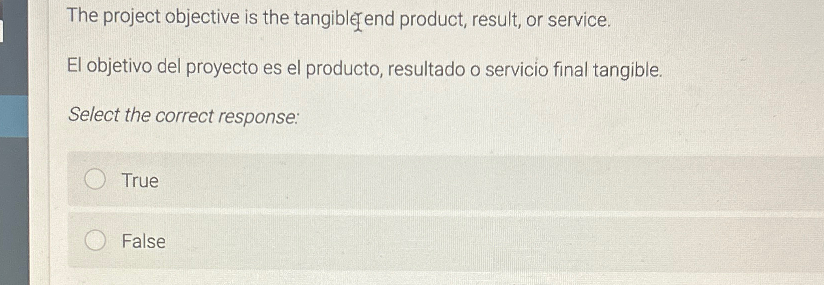 Solved The project objective is the tangiblefend product, | Chegg.com