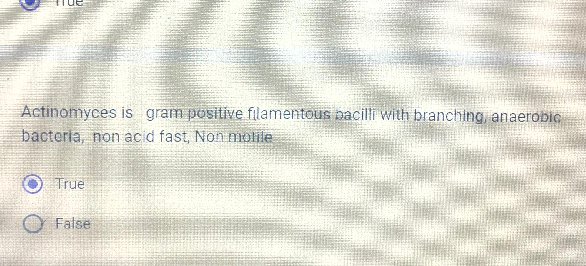 Solved Actinomyces is gram positive filamentous bacilli with | Chegg.com
