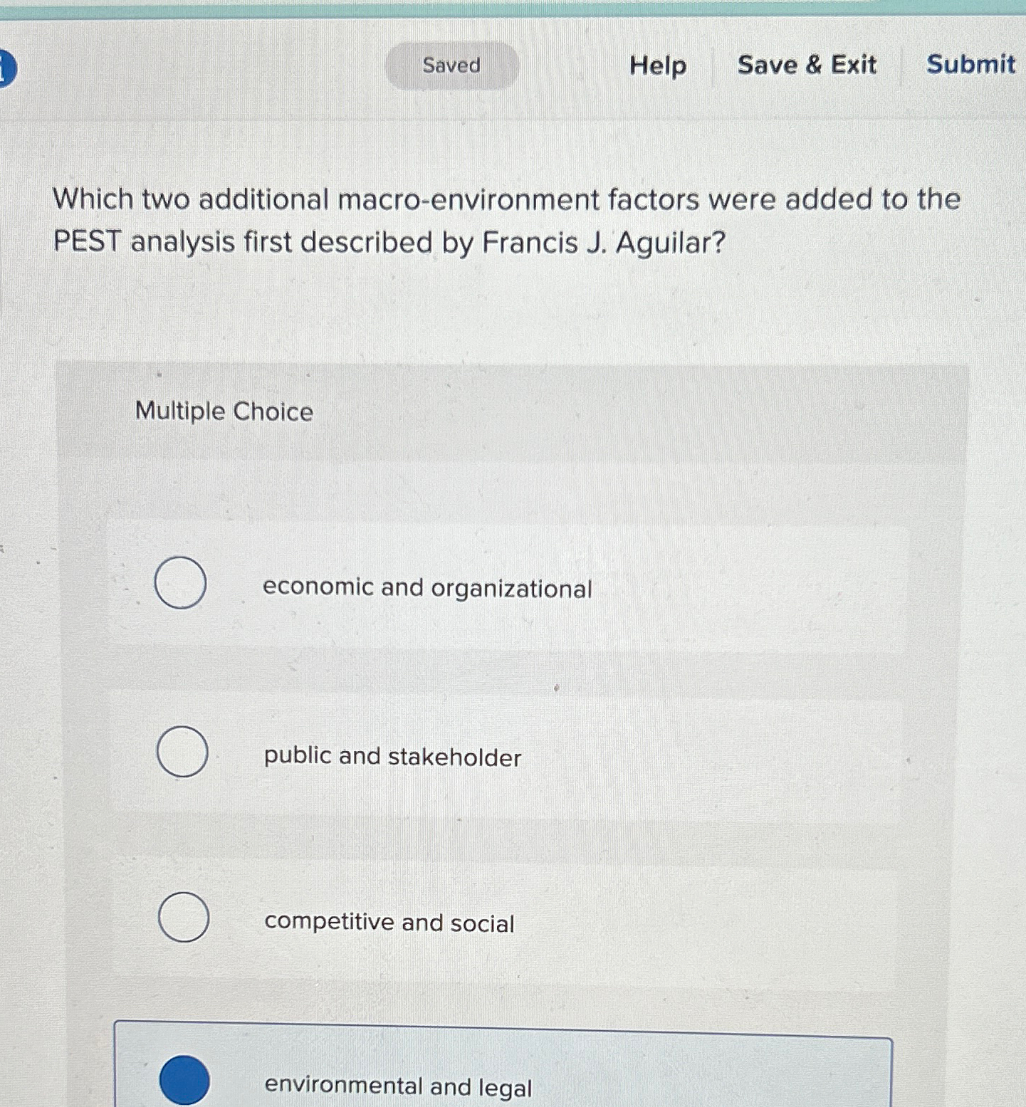 Solved HelpSave & ExitSubmitWhich two additional | Chegg.com