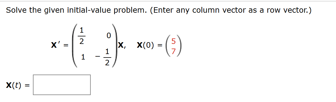 Solved Solve the given initial-value problem. (Enter ﻿any | Chegg.com