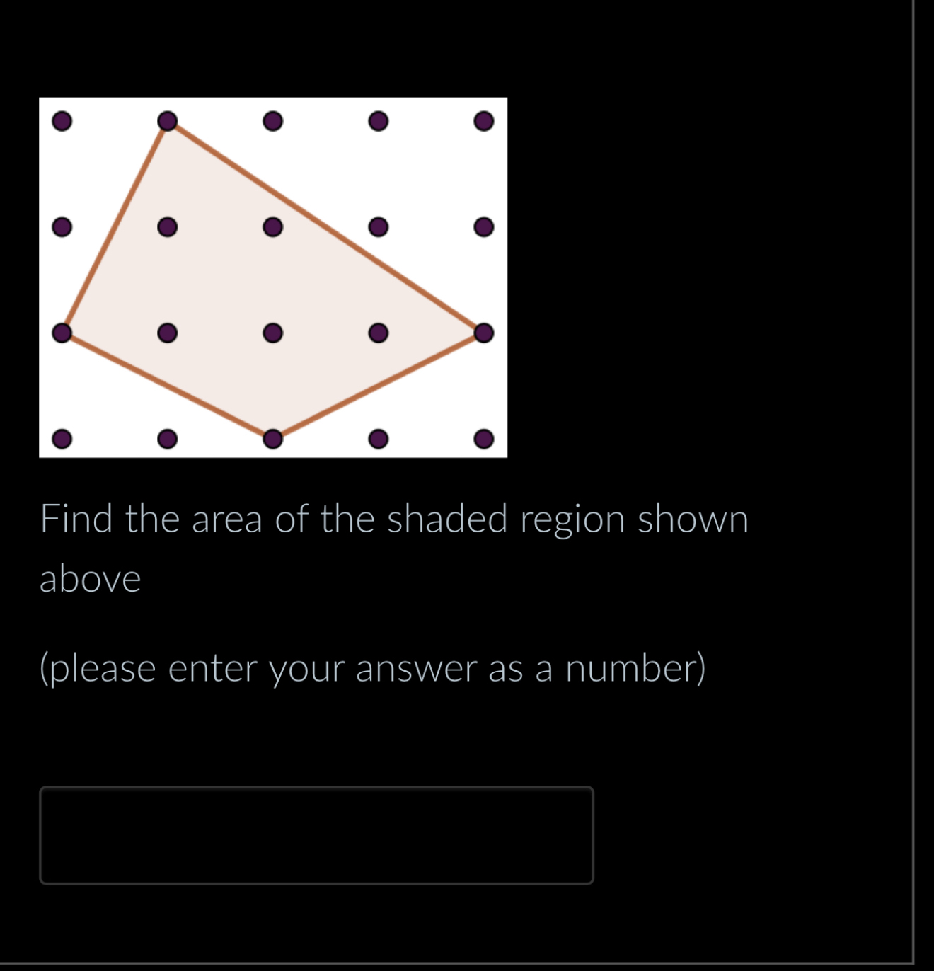 Solved Find the area of the shaded region shown above(please | Chegg.com