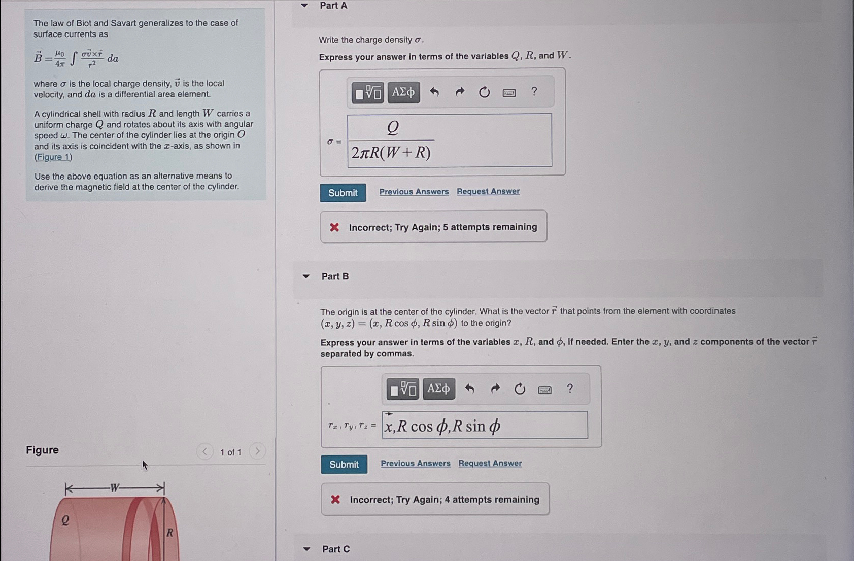 Solved The law of Biot and Savart generalizes to the case of | Chegg.com