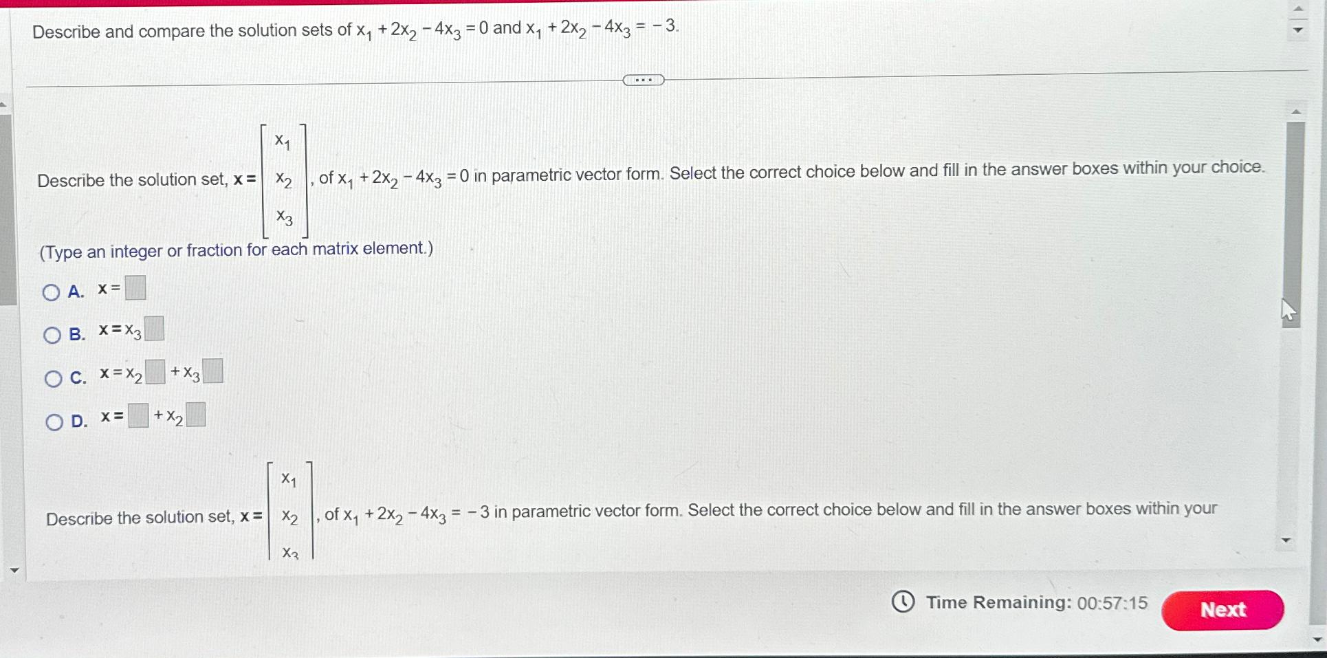 Solved Describe and compare the solution sets of | Chegg.com