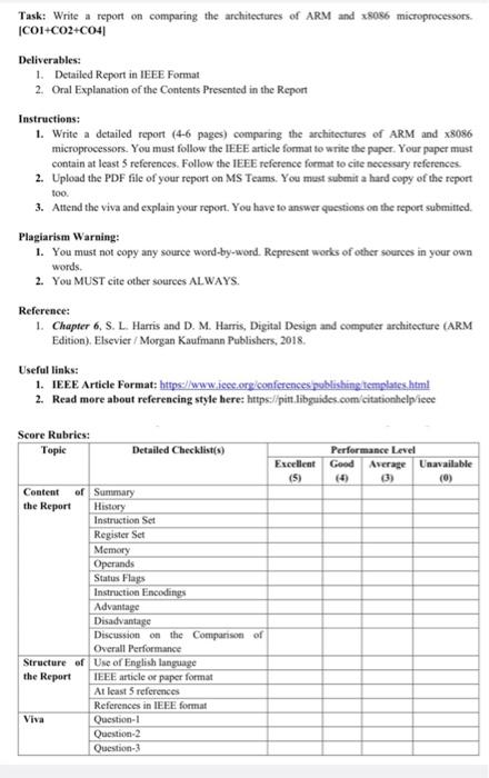 2. Oral Explanation of the Contents Presented in the | Chegg.com