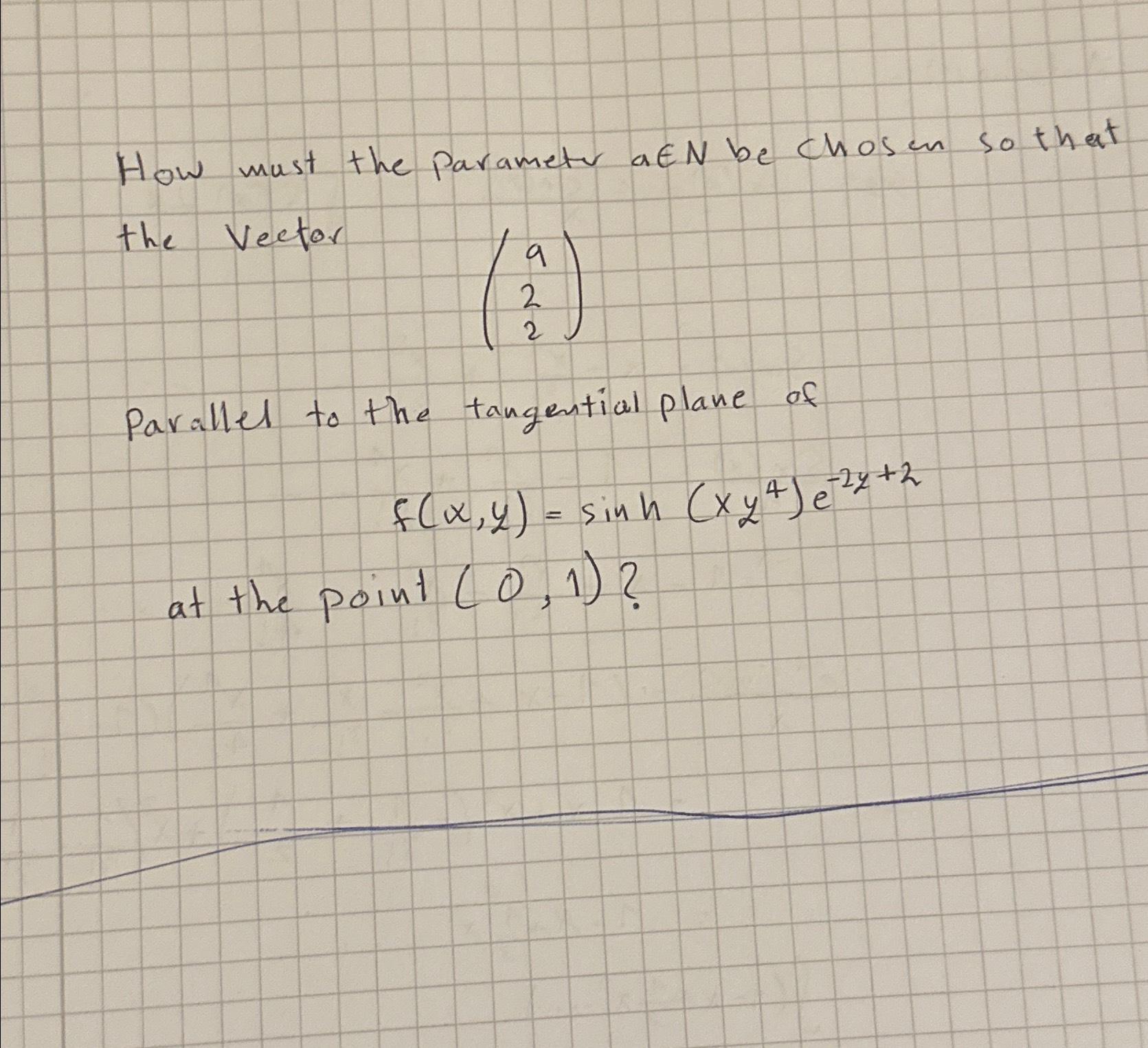 Solved How must the parameter ainN be chosen so that the | Chegg.com