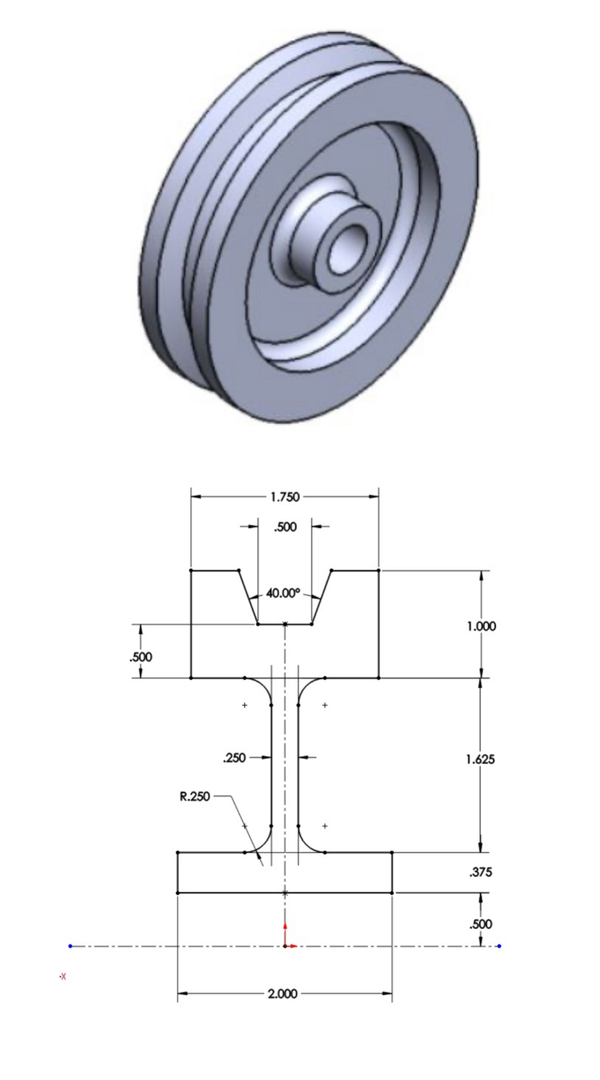 Solved Using SolidWorks explain how to create this product | Chegg.com