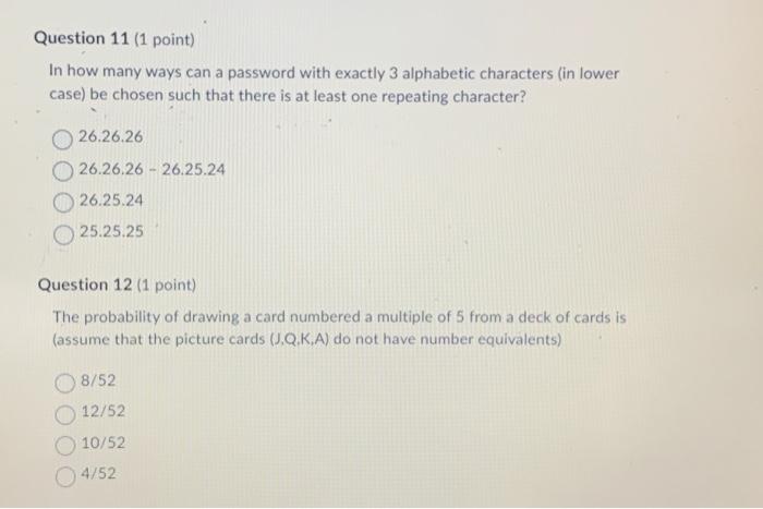 Solved In how many ways can a password with exactly 3 | Chegg.com