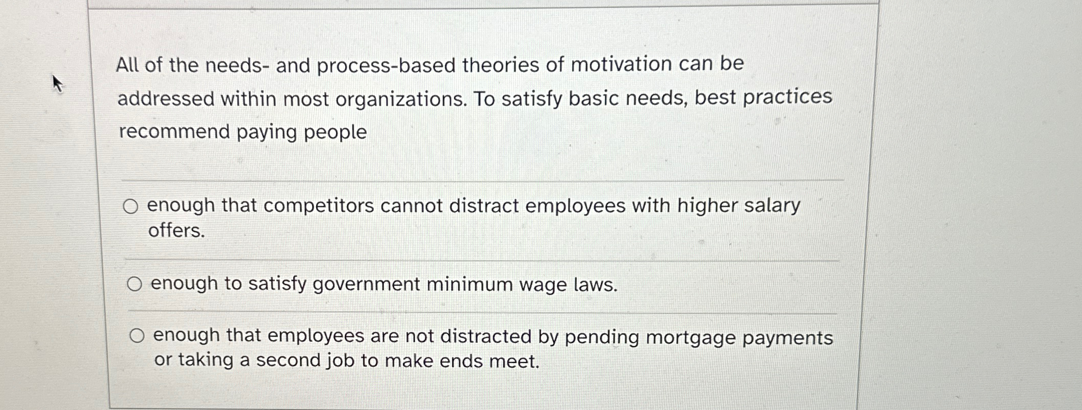 Solved All of the needs- ﻿and process-based theories of | Chegg.com