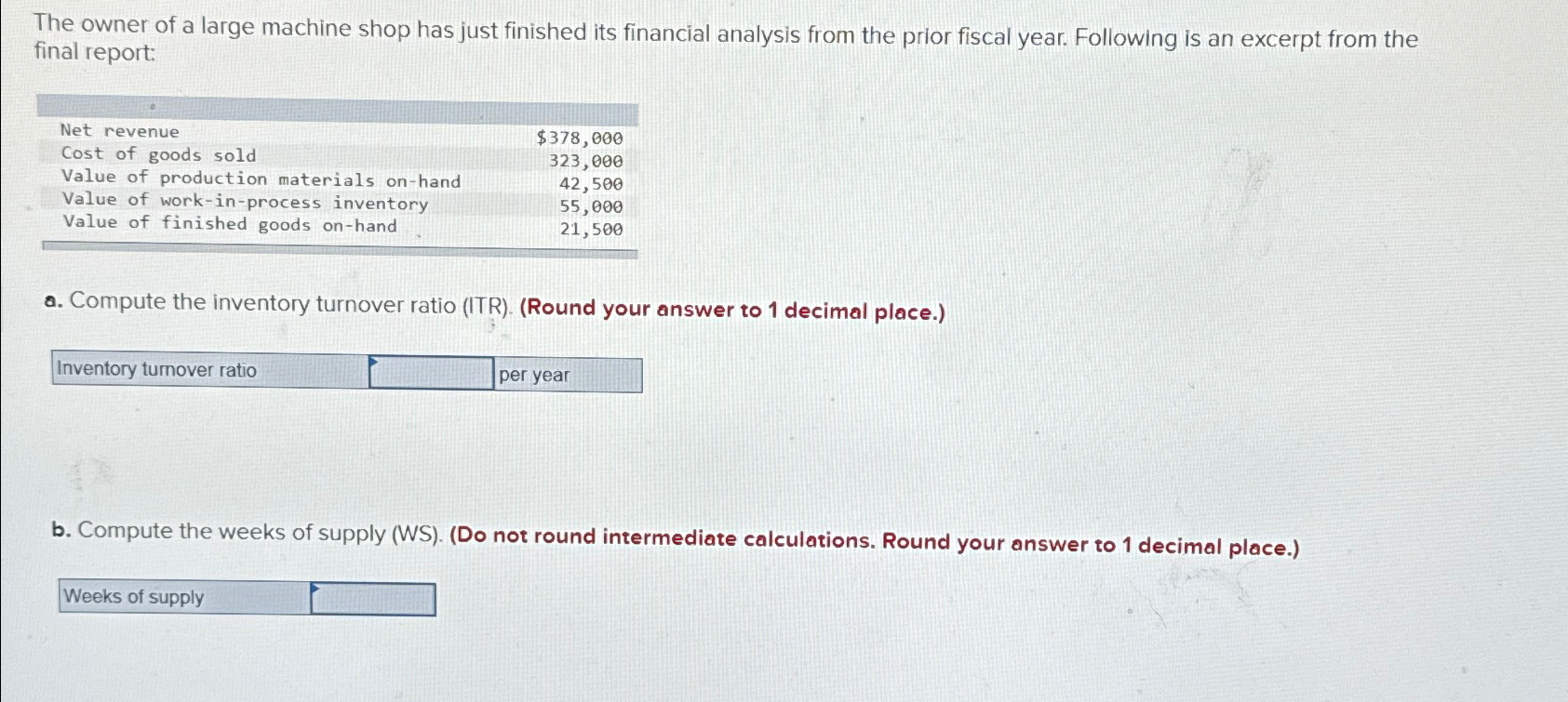 Solved The owner of a large machine shop has just finished | Chegg.com